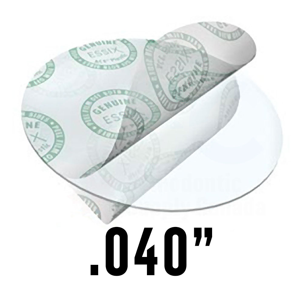 Essix ACE .040/1mm 125mm Round (100 Sheets/Box)
