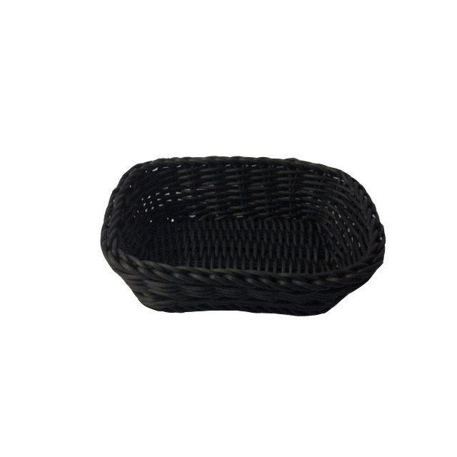Rectangular Basket 8.13 x 10.5 x 3.13"H Black | Food Supplies Distributing