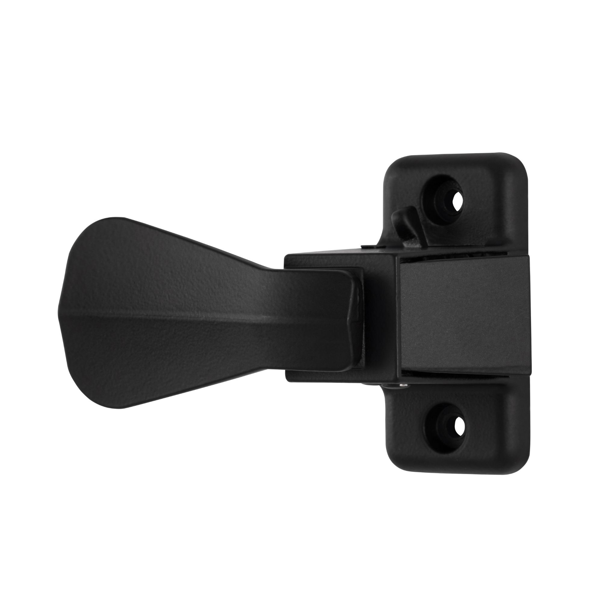 GL Lever Set With Locking Inside Latch, Matte Black