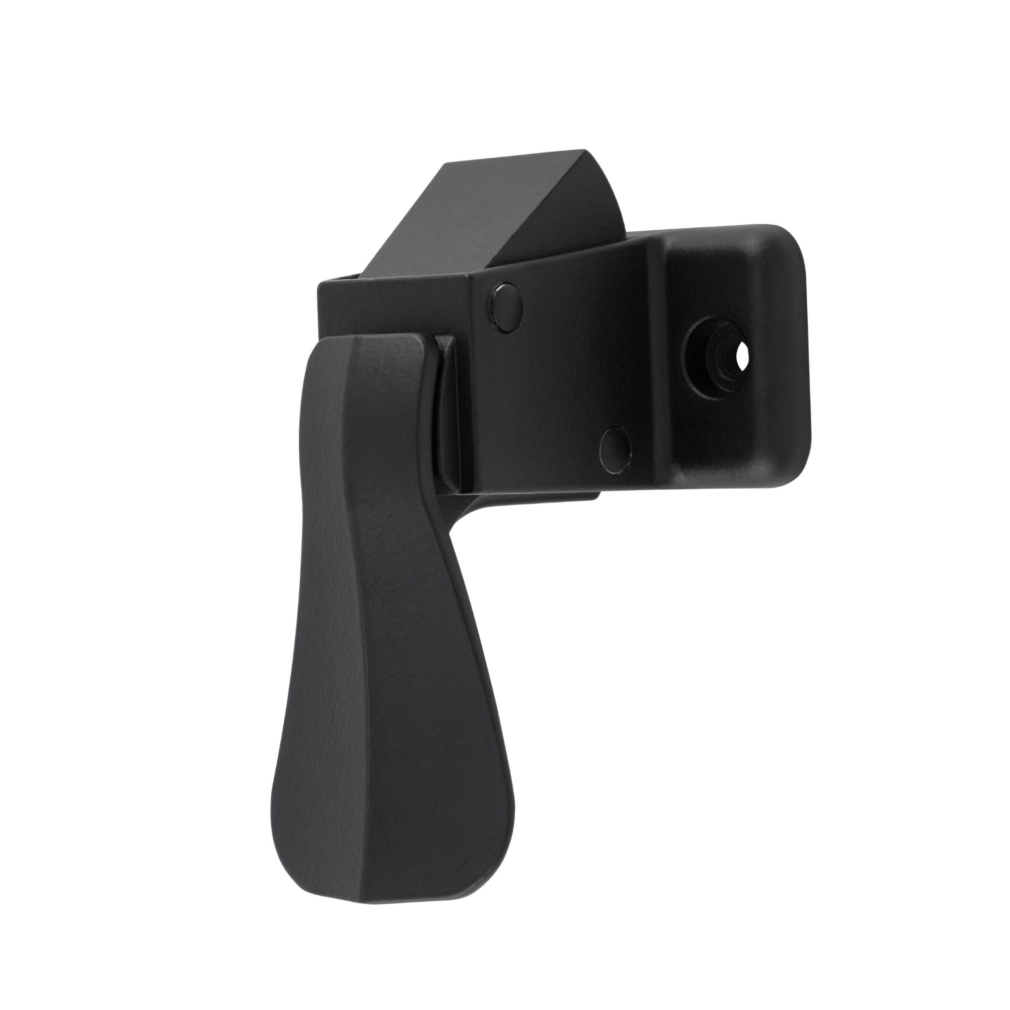 GL Lever Set With Locking Inside Latch, Matte Black
