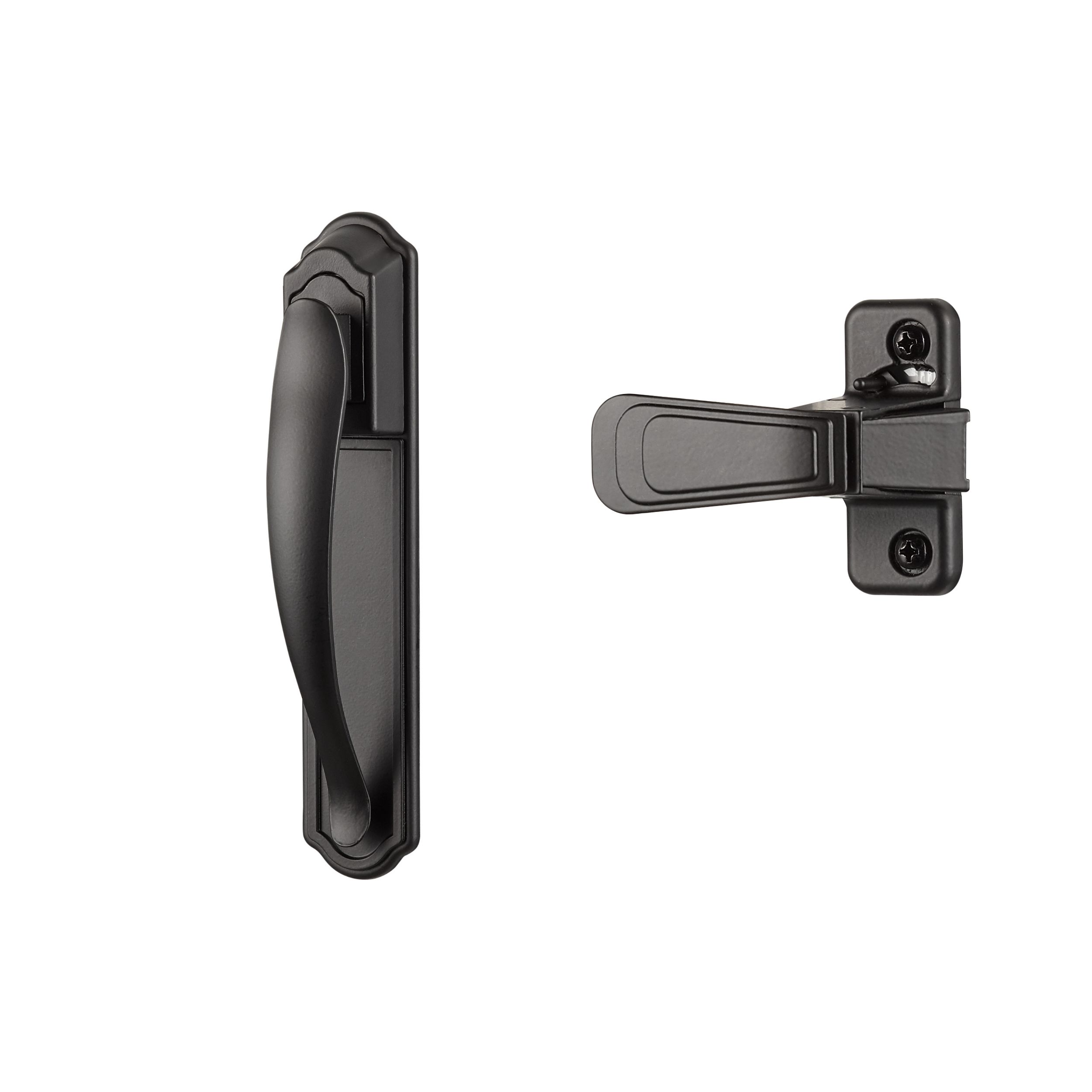 DX Pull Handle Set With Back Plate, Matte Black