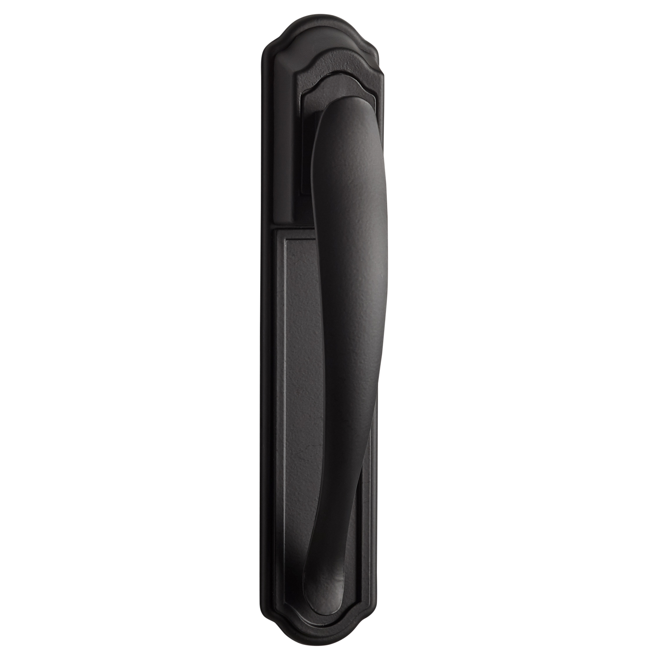 DX Pull Handle Set With Back Plate, Matte Black
