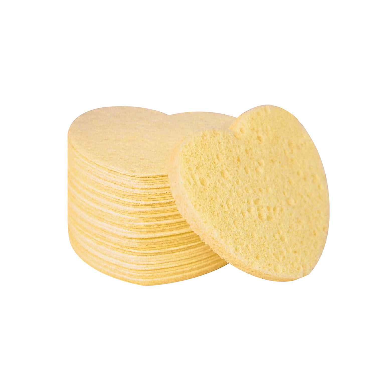Heart Shaped Compressed Facial Sponge 50pcs 08087