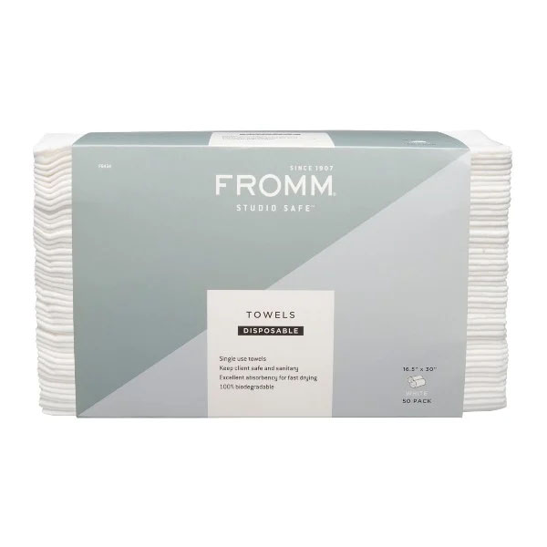 FROMM Disposable Towels White 16.5"x30" 50PK 12698/F6434