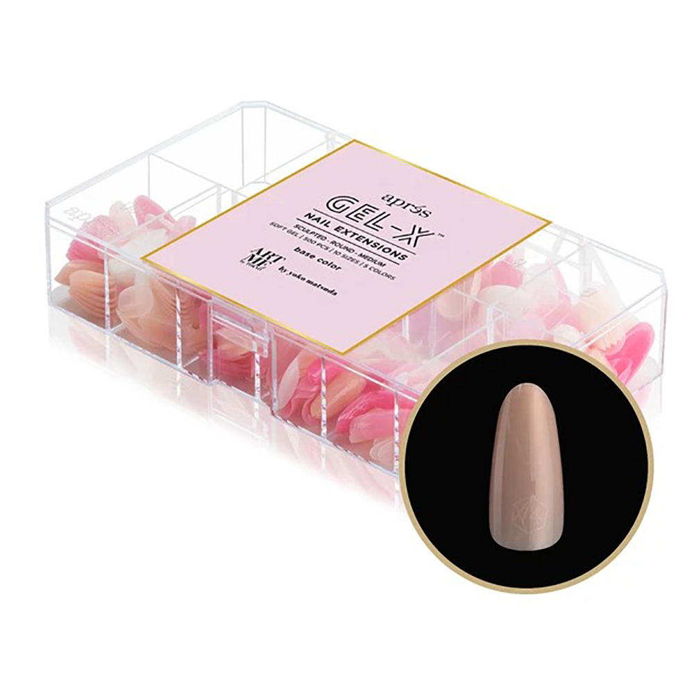 Apres Gel-X Tips B/C Sculpted Round Medium 500Pcs 41140