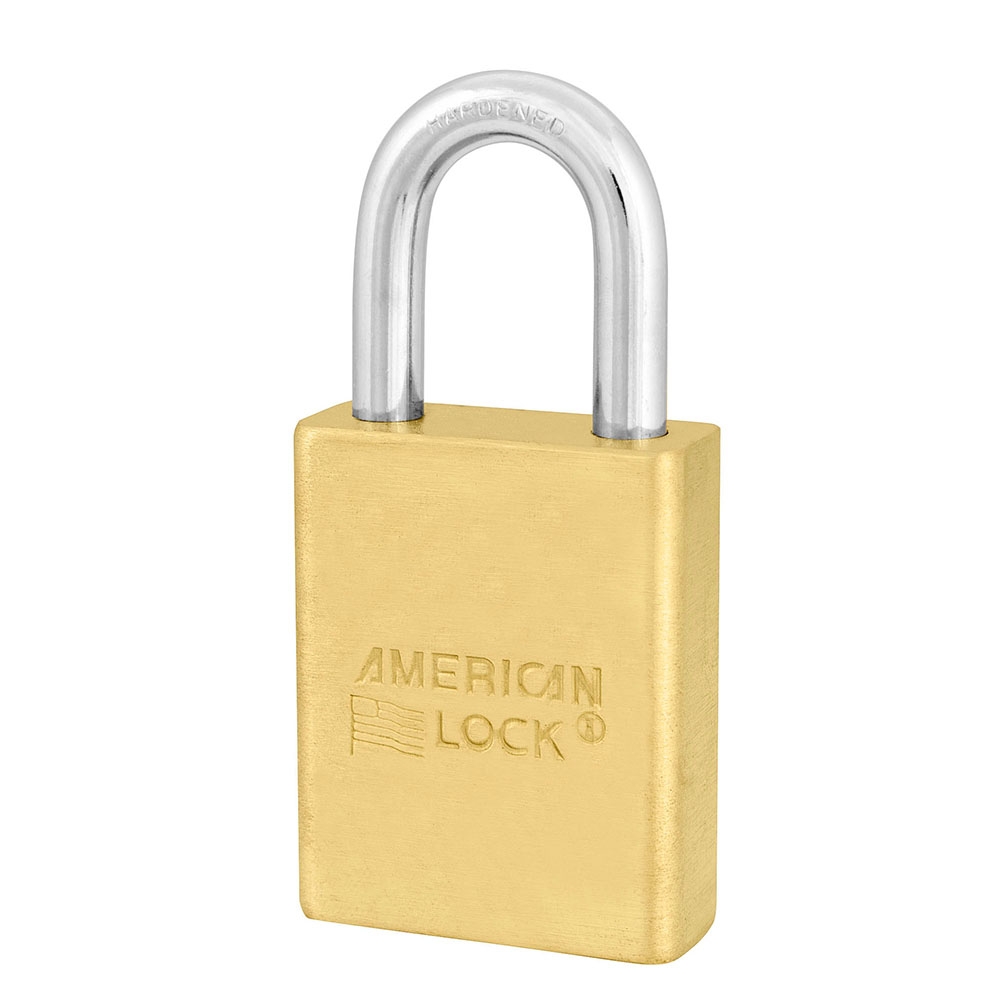 American Lock A3651WO Door Key Compatible Brass Padlock