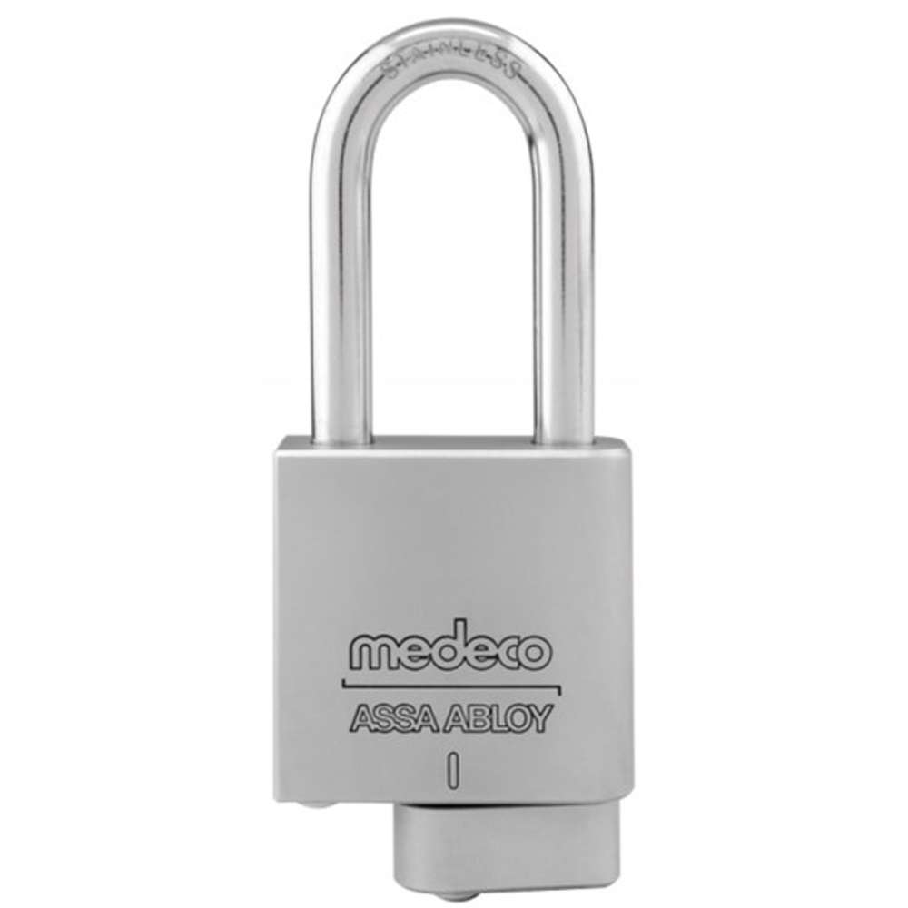 Medeco 50-0551L All Weather Padlock 5/16 Shackle Stainless Steel