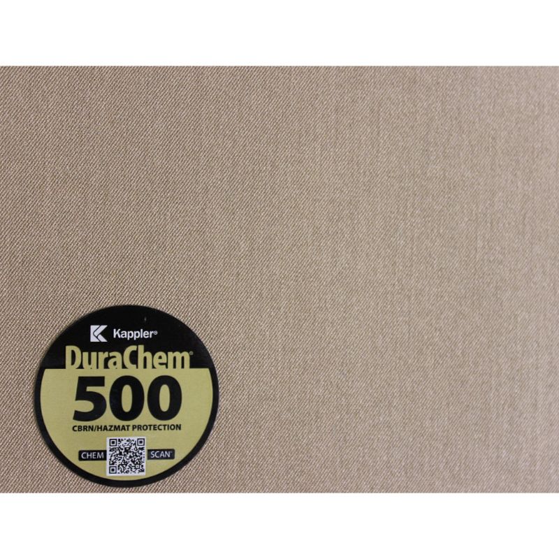 DURACHEM 500 NON ENCAPSULATED COVERALL W/BUTYL FACE PIECE,AQUASEAL ZIPPER, Kappler