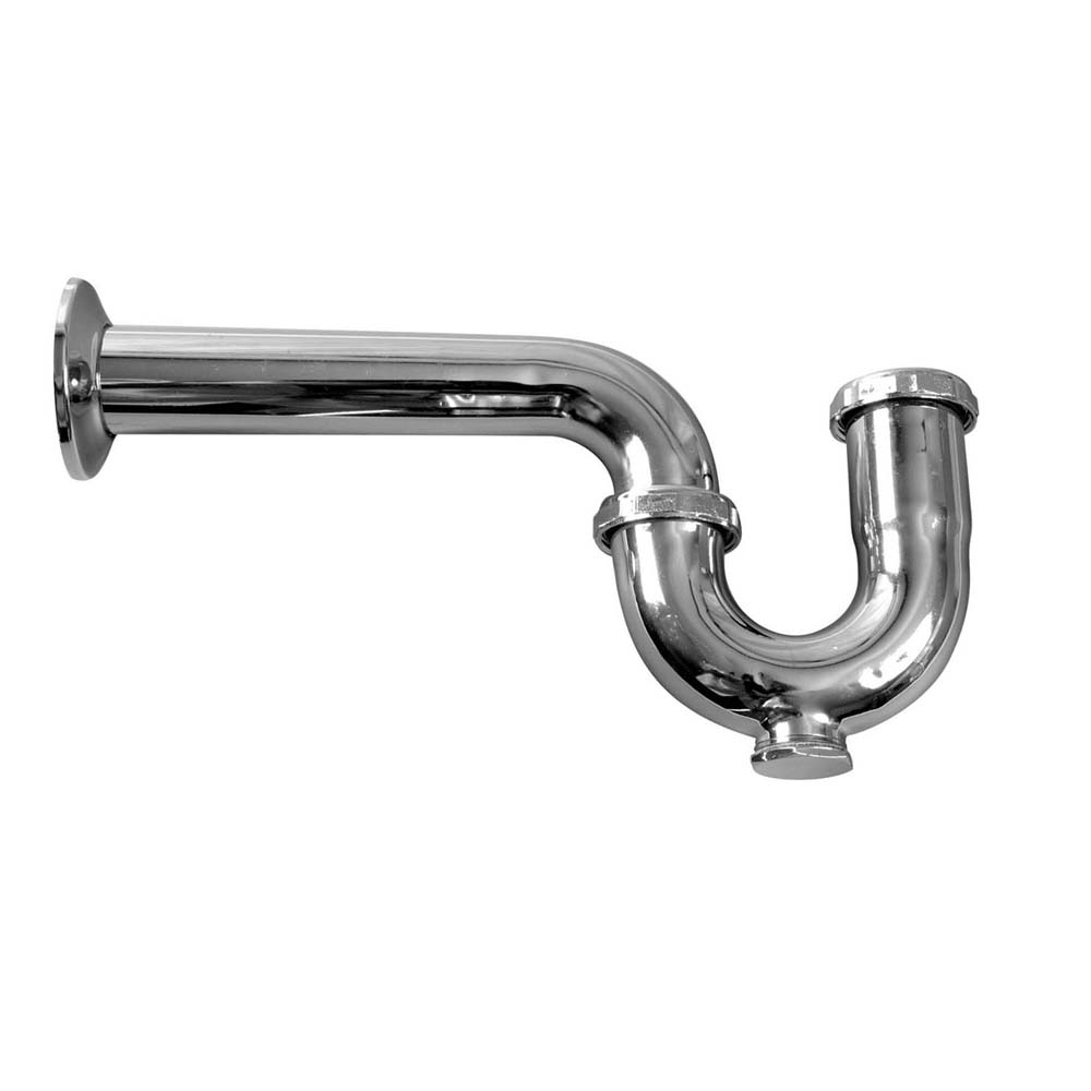 1 1/2" CP Brass P Trap 17 Ga w/CO | American Plumbing Products Online