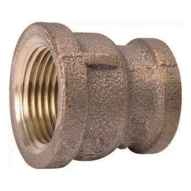 1/2" x 3/8" Brass Reducing Coupling LF | American Plumbing Products Online