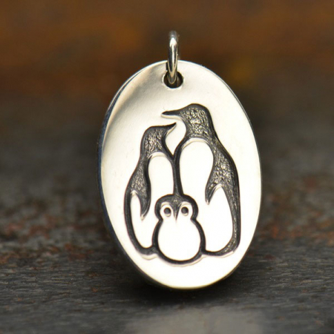 Sterling Silver Penguin Charm