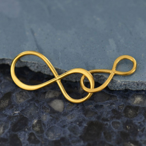 Jewelry Supplies - Big and Little Infinity Silver Links