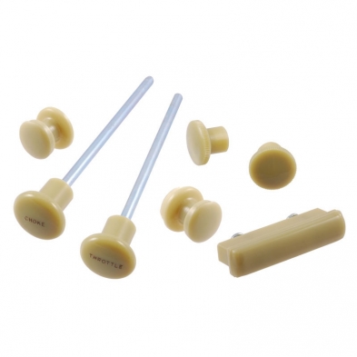 Dash Knob Set - Ivory - Deluxe - 1935 Ford Cars | Dennis Carpenter