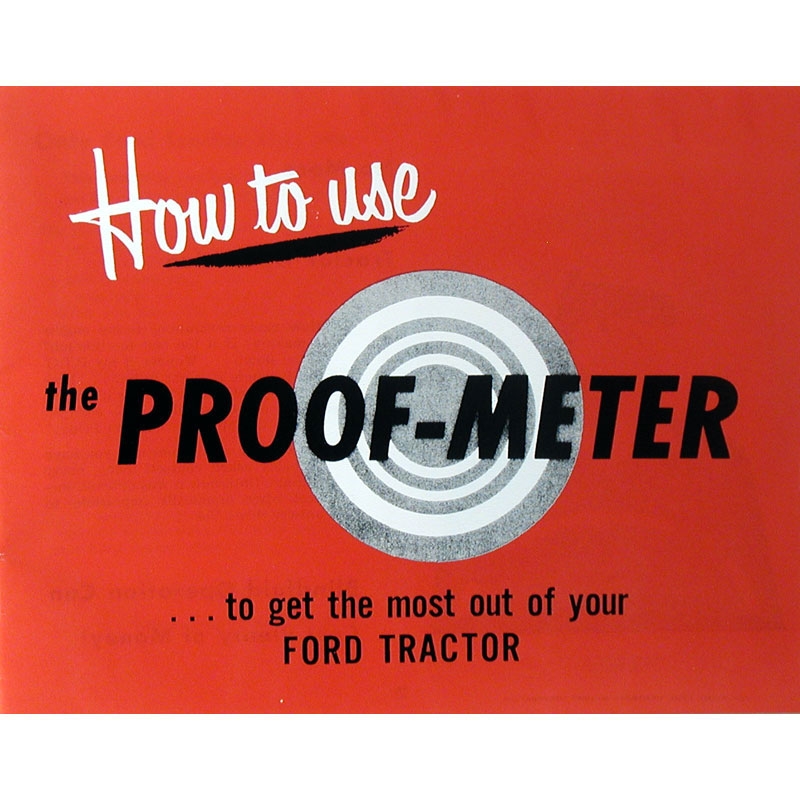 8N Proofmeter Guide - 1948-52 Ford Tractors | Dennis Carpenter