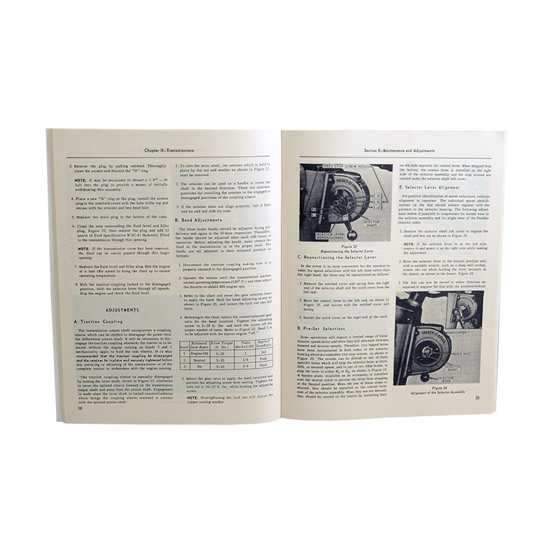 Selact-O-Speed Service Manual - 1955-62 Ford Tractor | Dennis Carpenter