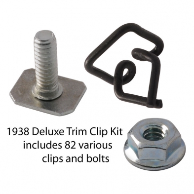 Body Trim Clip Kit - Deluxe - 1938 Ford Cars | Dennis Carpenter