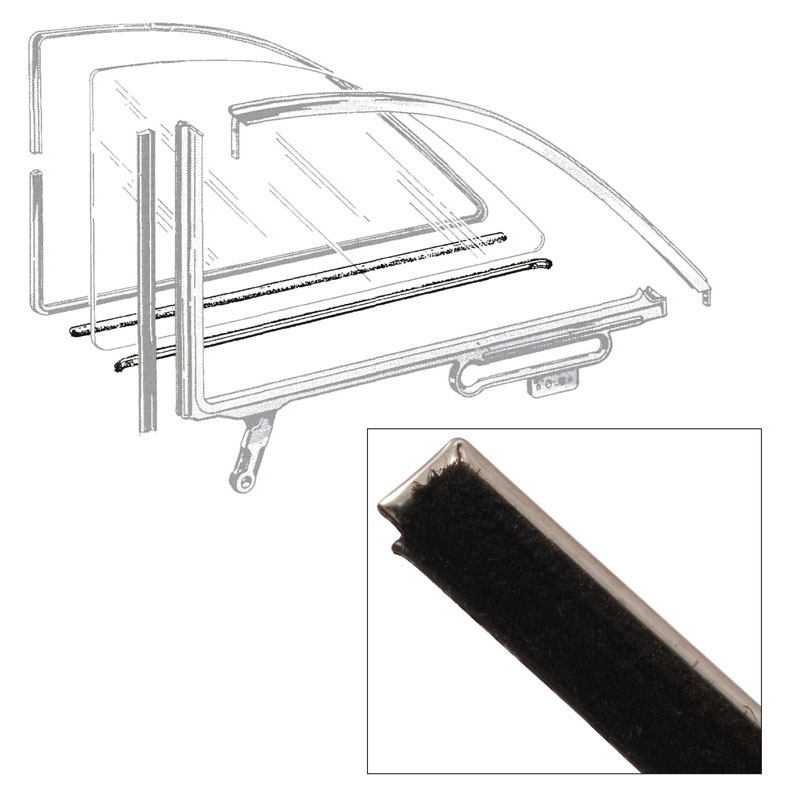 Quarter Window Anti-Rattler Kit - Right - Victoria - 1956 Ford Cars