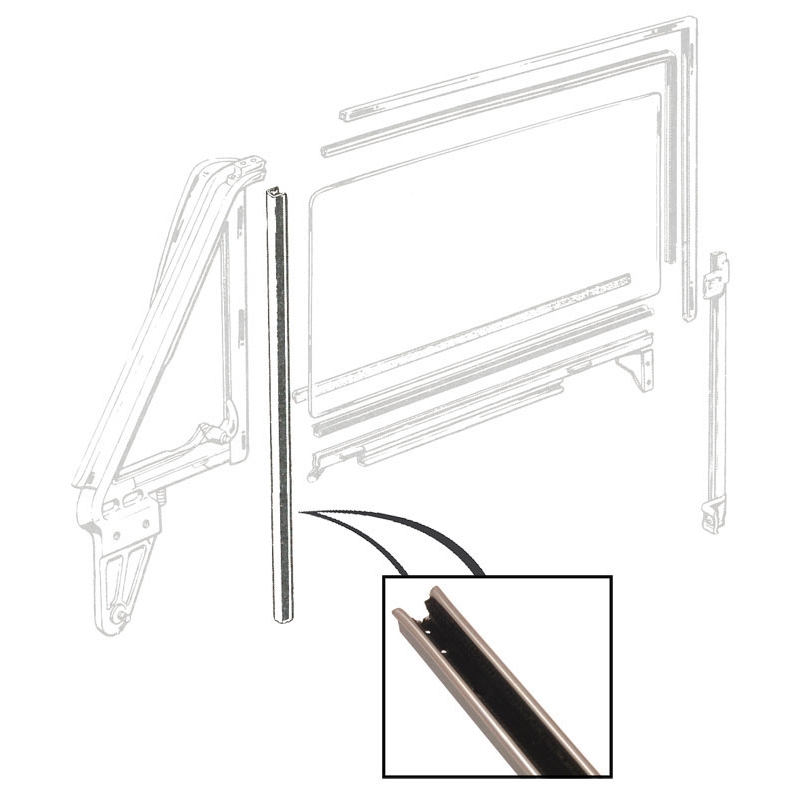 Division Bar Glass Run - Galaxie - Strliner & Conv. - 1960-61 Ford Cars