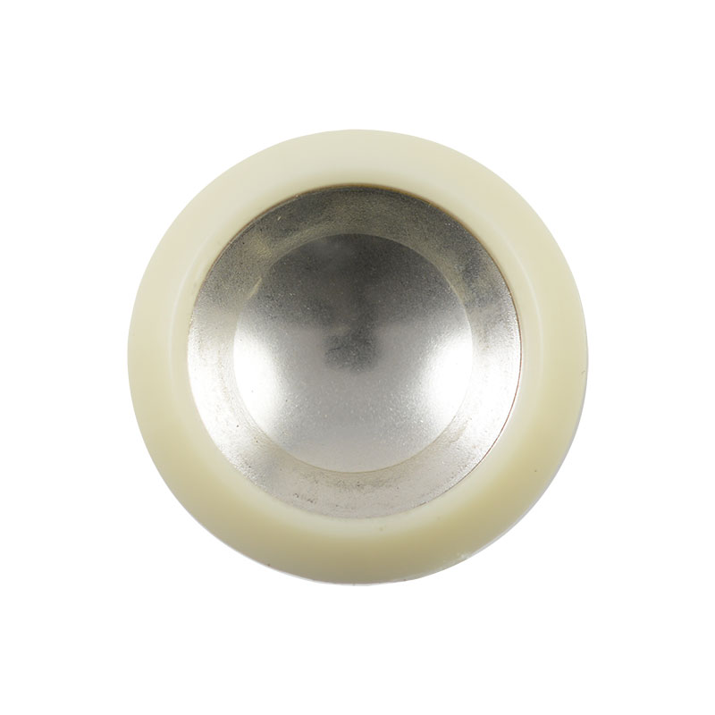 Choke Cable Knob - White w/Chrome Insert - 1960-63 Ford Car