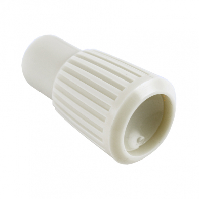 Choke Cable Knob - White w/White Plastic Insert - 1960-63 Ford Car