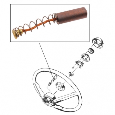 Horn Ring Contact & Brush - 1960-72 Ford Trucks & Cars | Dennis Carpenter