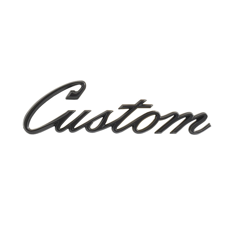 Bed Side Panel Nameplate Emblem - Black Satin - Custom - 1970-72 Ford ...