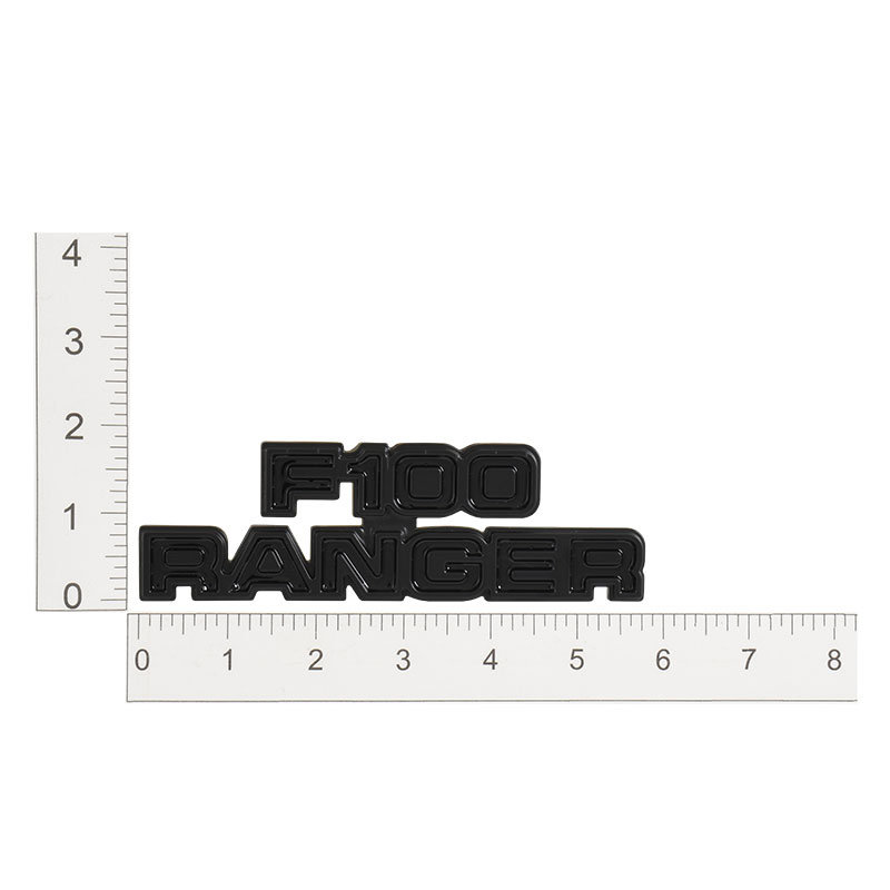 Cowl Side Emblem - Satin Black - "F-100 RANGER" - 1977-79 Ford Trucks ...