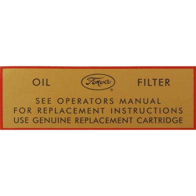 Decal - Oil Filter - 1954-56 Ford Trucks & Cars | Dennis Carpenter