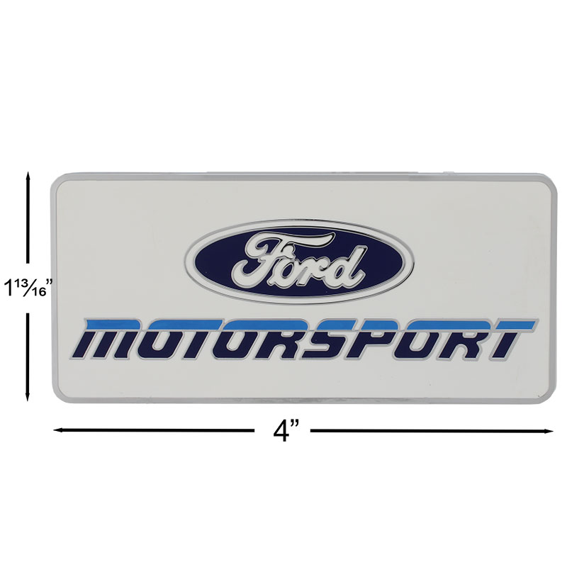 Vintage Late 80's Ford Motorsport Metal Emblem - All
