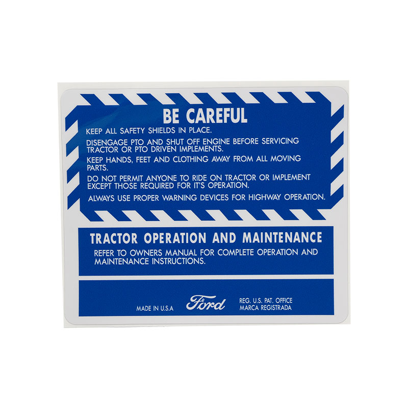 Restoration Decal Kit - 2000 - 1960-64 Ford Tractor | Dennis Carpenter