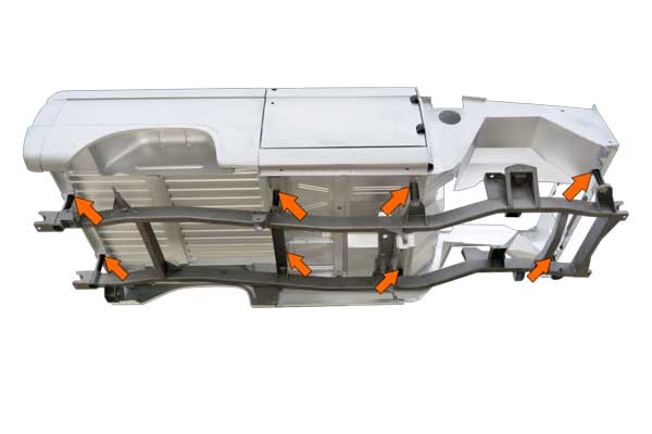 2 Door Bronco Body - With STOCK Or FLARED Quarter Panels - 1968-76