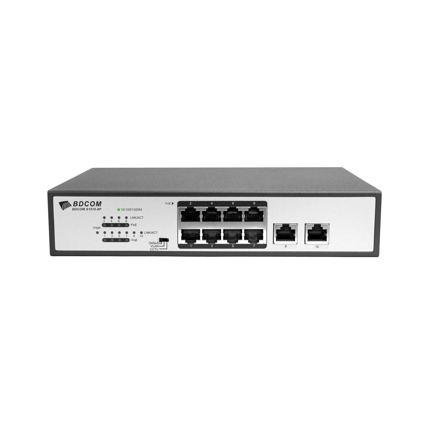 BDCOM 8 Port 10 100 1000 Mb s POE 2 TX Port Gigabit Multi functional