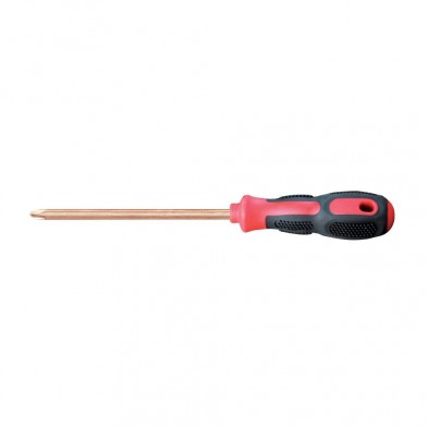 Non Sparking Screwdriver Phillips Size #2 125mm shaft Be-Cu