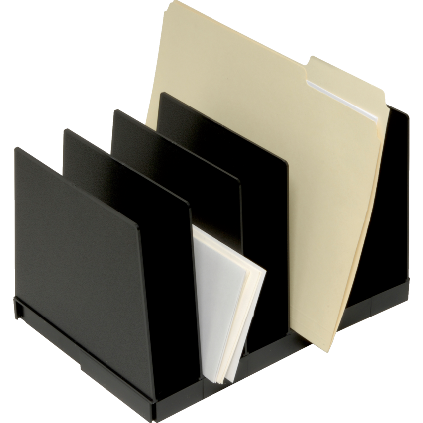 Victor Korr Vertical Sorter Black 6/pkg Monk Office