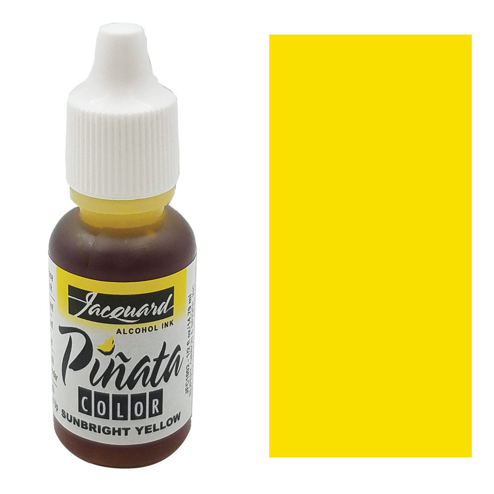 Jacquard Pinata Alcohol Ink .5oz Sunbright Yellow Monk Office