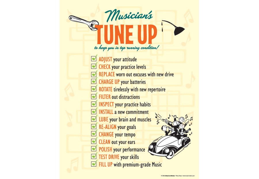 MUSICIAN'S TUNE-UP Poster Music in Motion