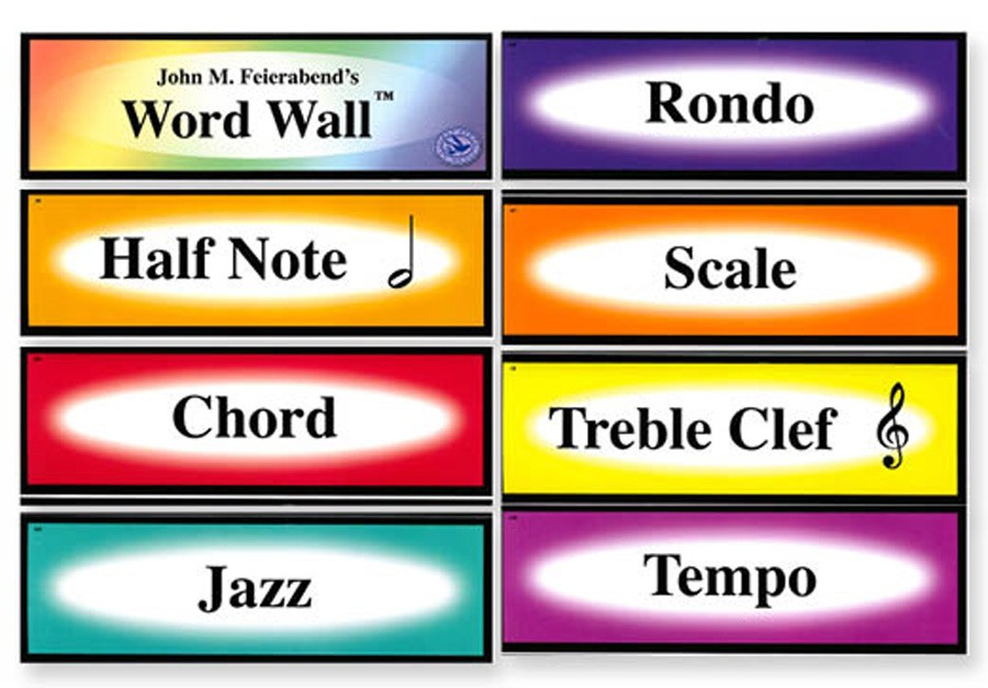 John Feierabend's ENHANCED WORD WALL Music in Motion