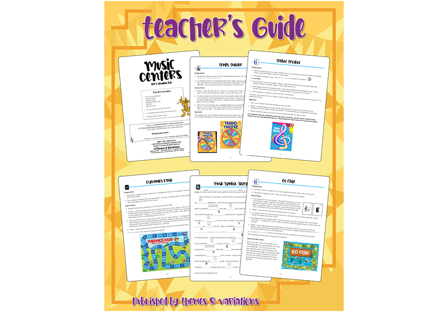 MUSIC CENTERS KIT 1: Tempo, Dynamics, Music Symbols, Note Names Music ...