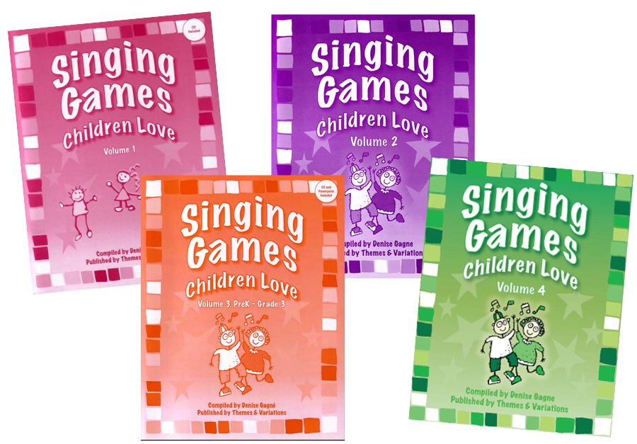 SINGING GAMES CHILDREN LOVE Vols. 1-4 Set Music in Motion