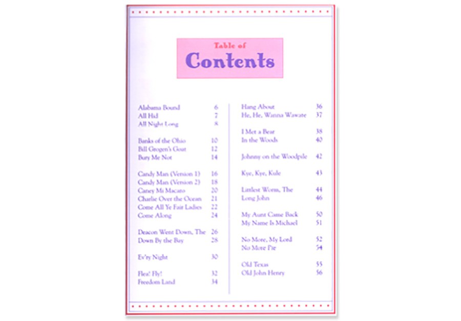 The Book of ECHO SONGS Music in Motion