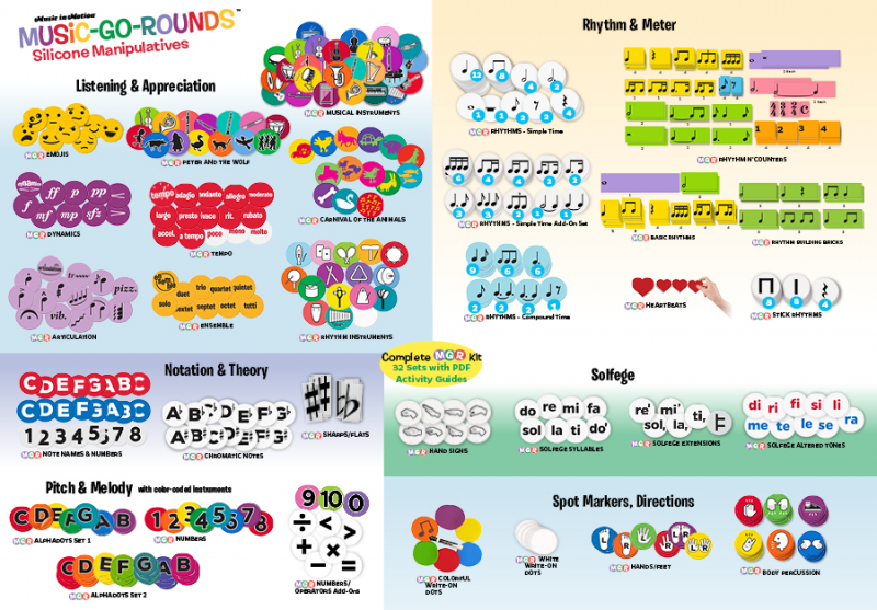 MUSIC-GO-ROUNDS COMPLETE: 32 sets with PDF Guides Music in Motion