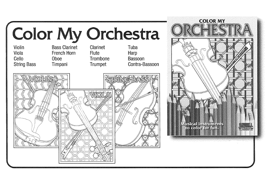 COLOR MY Coloring Books Music in Motion