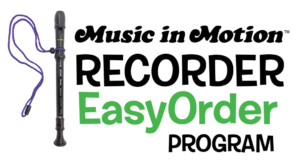 Recorder EasyOrder Program Music in Motion