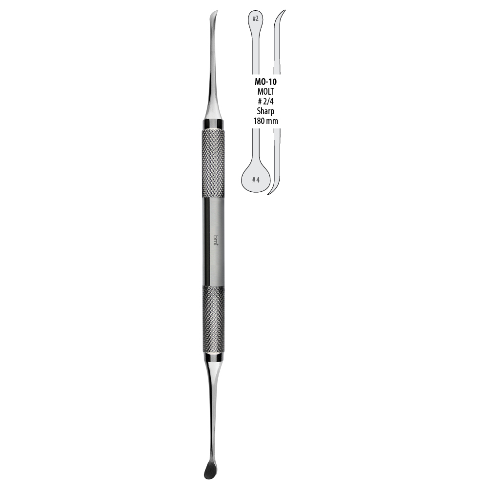 24 Molt Bone Curette Prodentusa