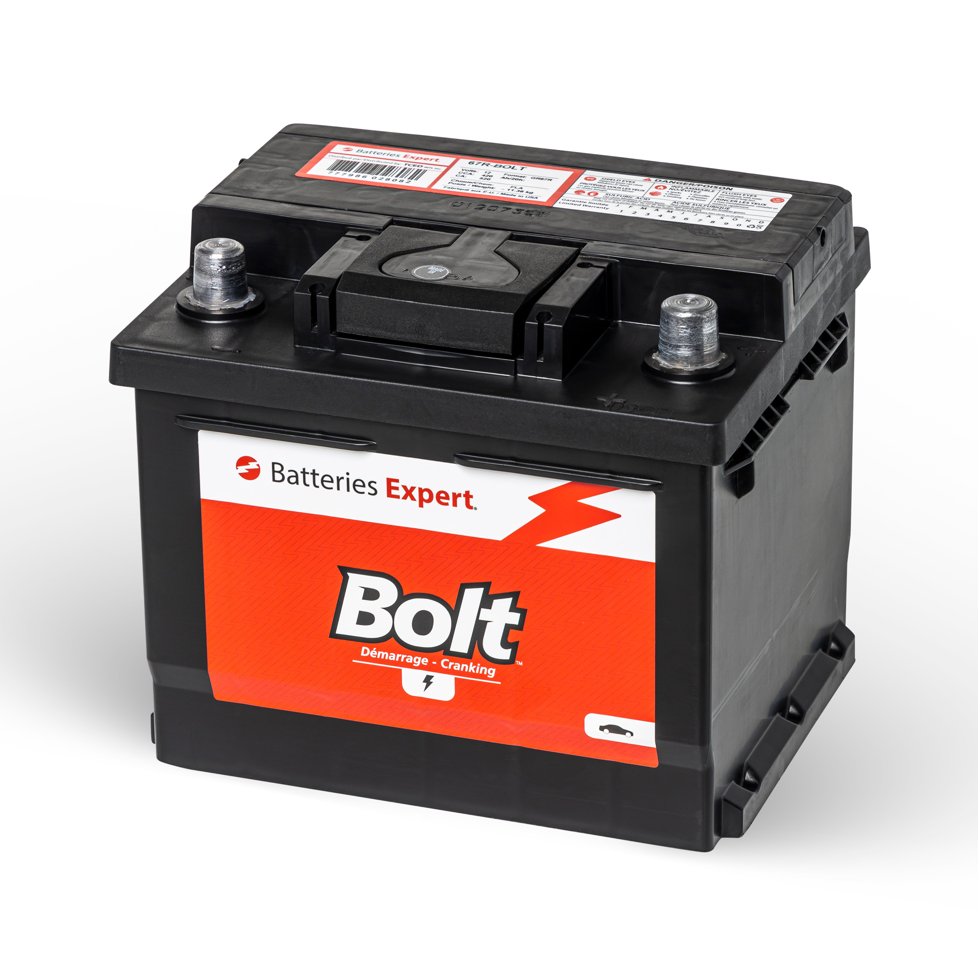 67R-BOLT Cranking Battery (Wet) Group 67R 12V Batteries Expert