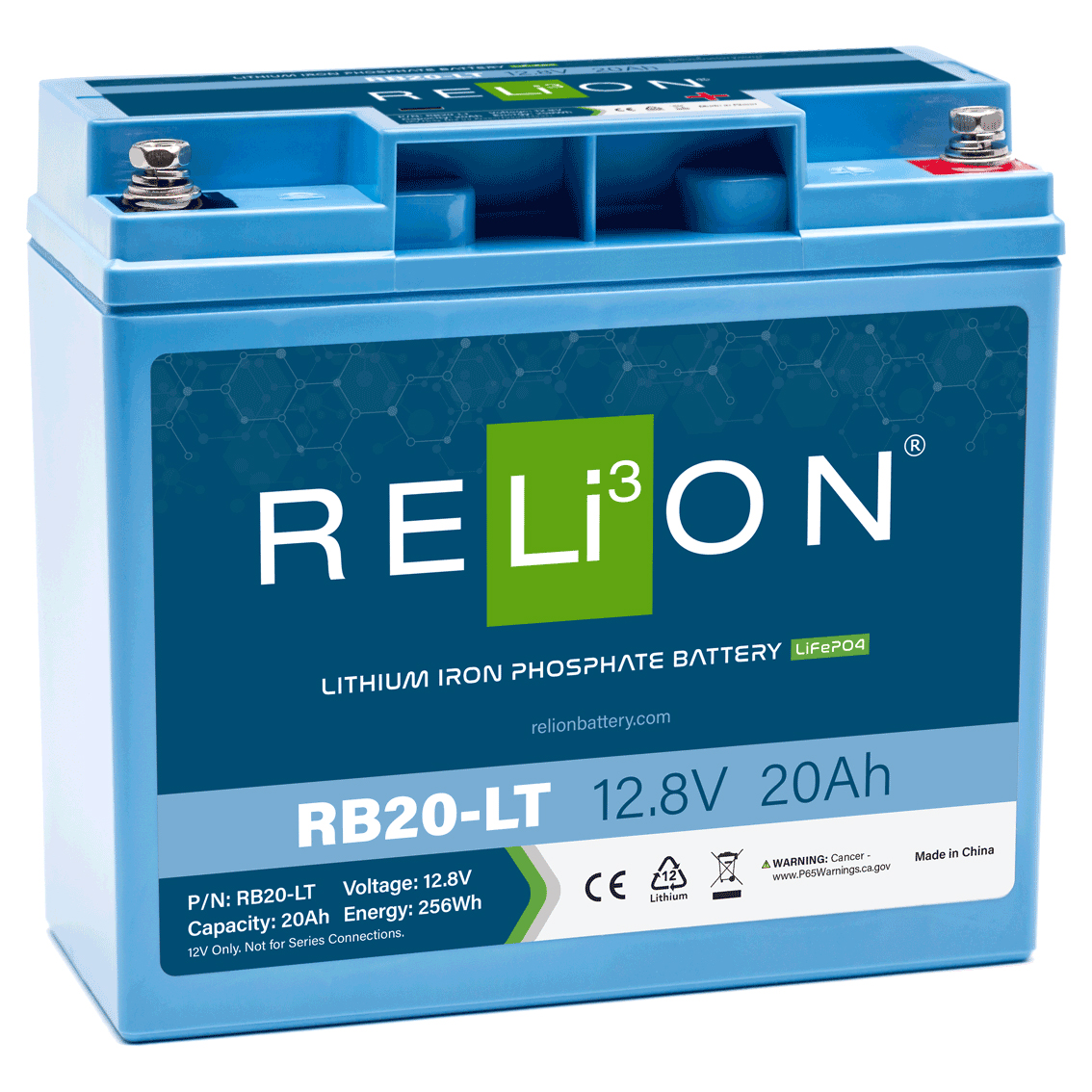 RB20-LT BATT LIFEPO4 12.8V 20AH LOW-TEMP RELION Batteries Expert