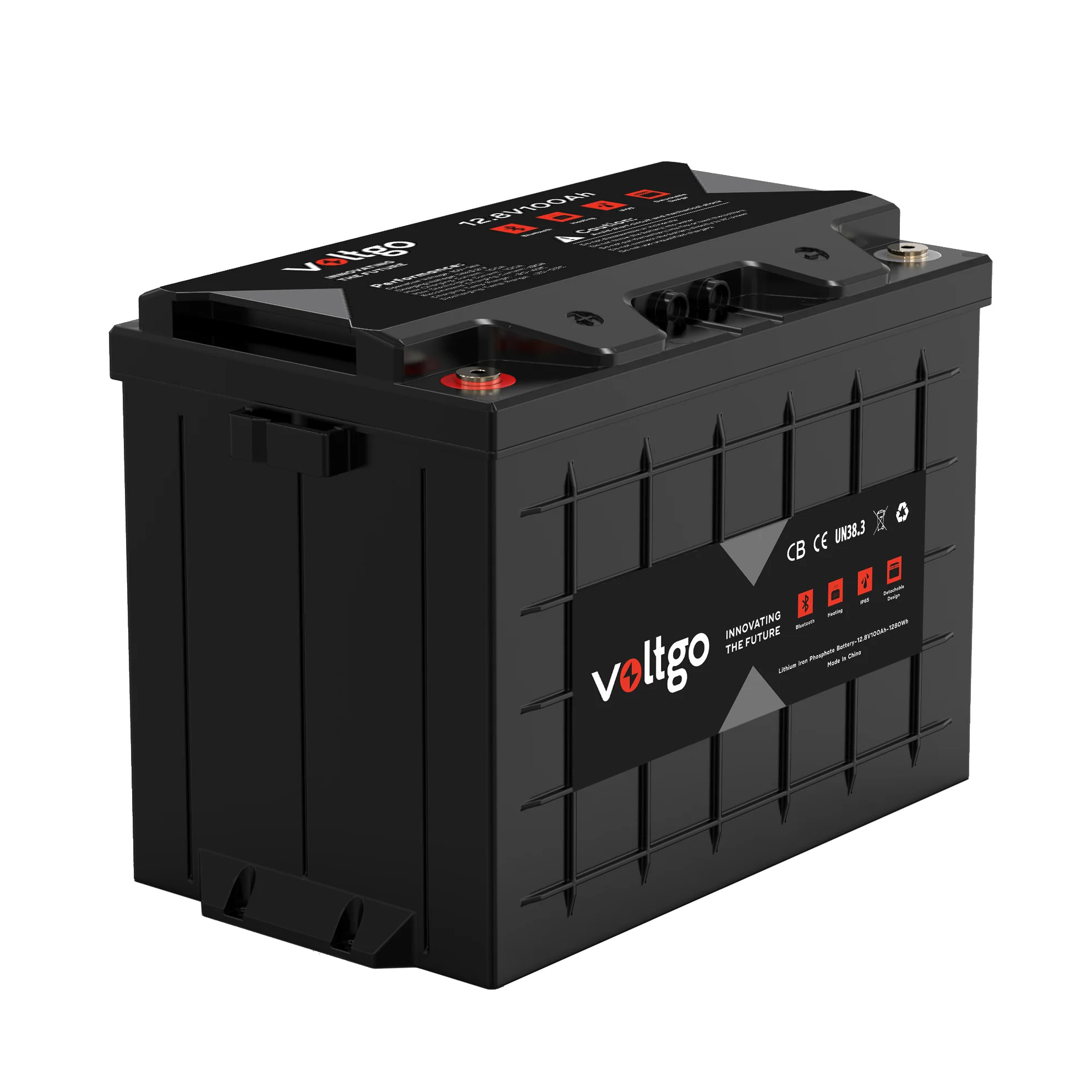 ZLRV1280A Batterie LiFePO4 12V 100Ah 1C Bluetooth et chauffante VoltGo ...