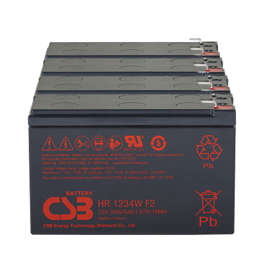 CSB-1011 UPS Battery Replacement Kit 4x12V 9Ah CSB (RBC54) Batteries Expert