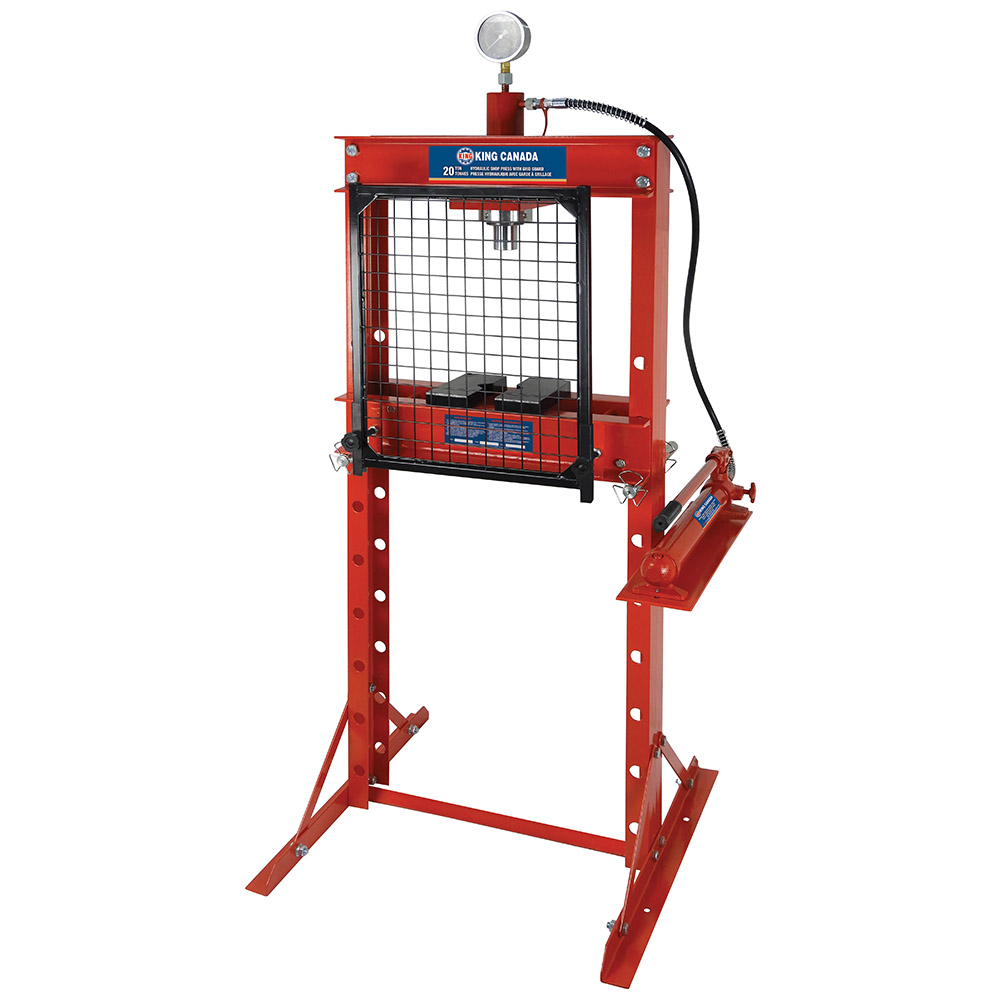 Presse Hydraulique De 20 Tonnes Avec Garde Grillage KING Canada Presse Hydraulique De 20 Tonnes Avec Garde Grillage KING Canada