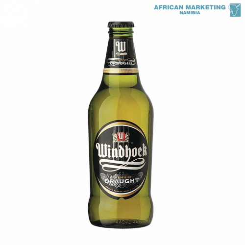 WINDHOEK DRAUGHT BEER DUMPIE 24X440ml *NAMBREW AFRICAN MARKETING (PTY) LTD